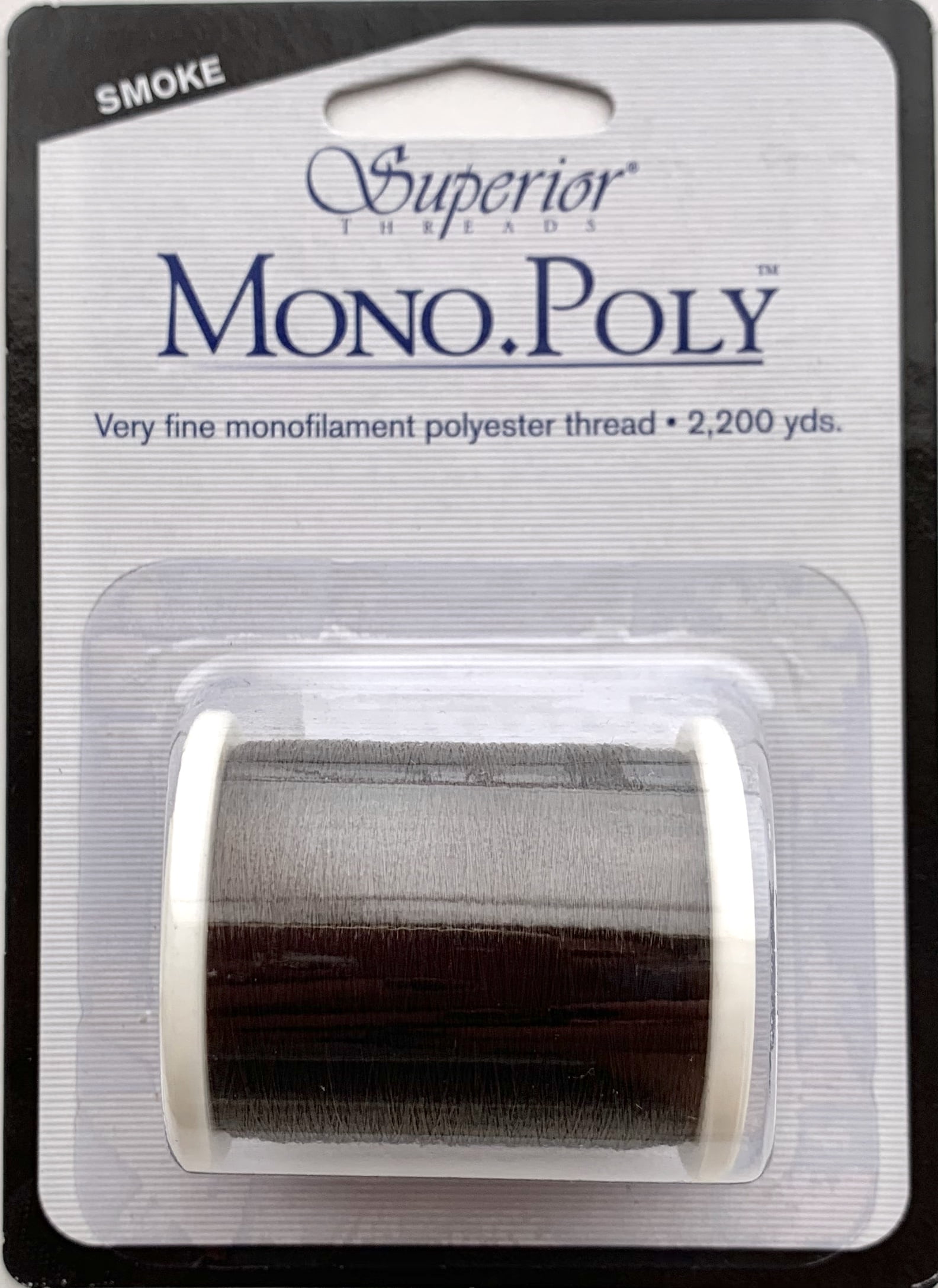 Linha invisível Superior Thread Mono.Poly- Smoke cone com 2200yds ...
